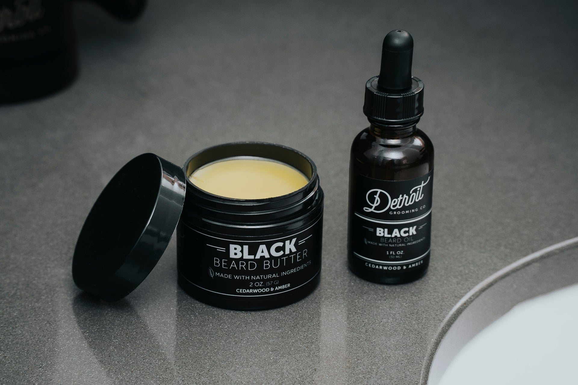2 oz. Beard Butter | 'Black' Amber Bourbon | Beard Balm